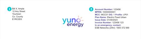 Your Yuno Energy Electricity Bill Explained